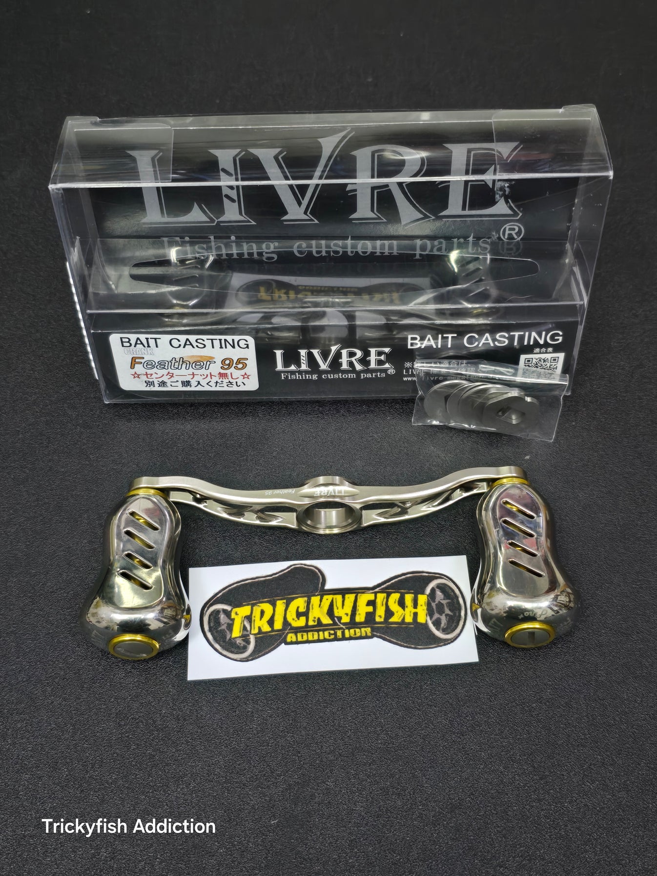 [USED B] Livre Feather 95 Titanium/Gold – TRICKYFISH